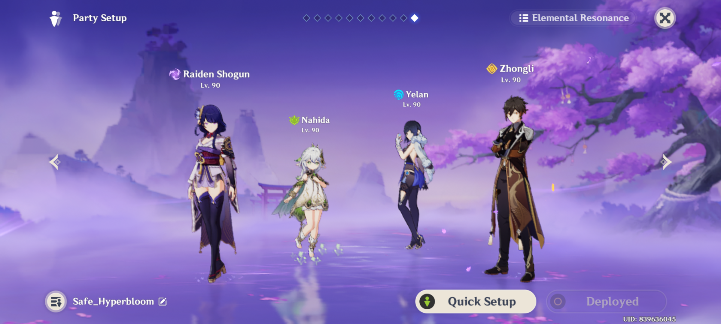 Safe_Hyperbloom Team Genshin Impact | HoYoLAB