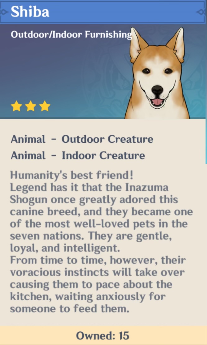 I really like Shiba’s Genshin Impact | HoYoLAB