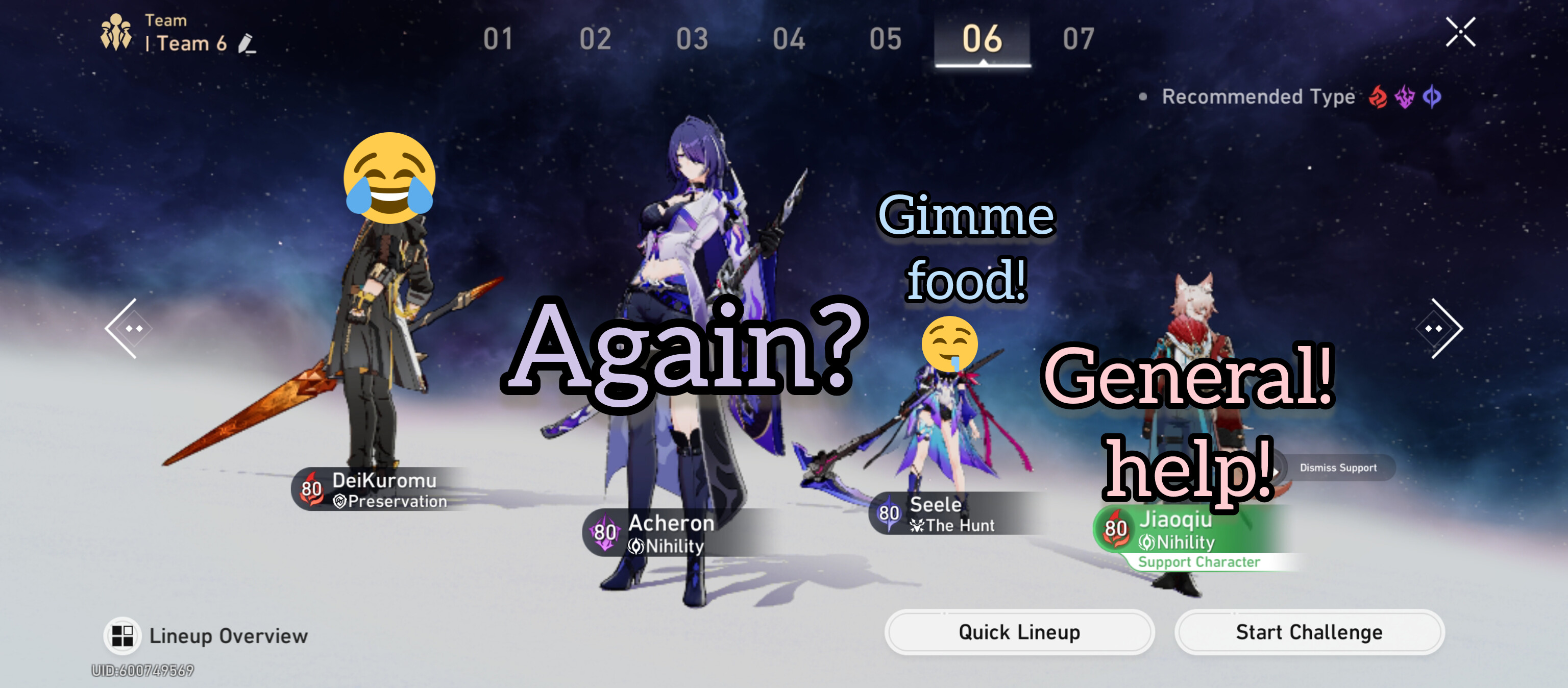 HSR but it is 2 Master Chef feeding a bottomless void caught at 4k ...