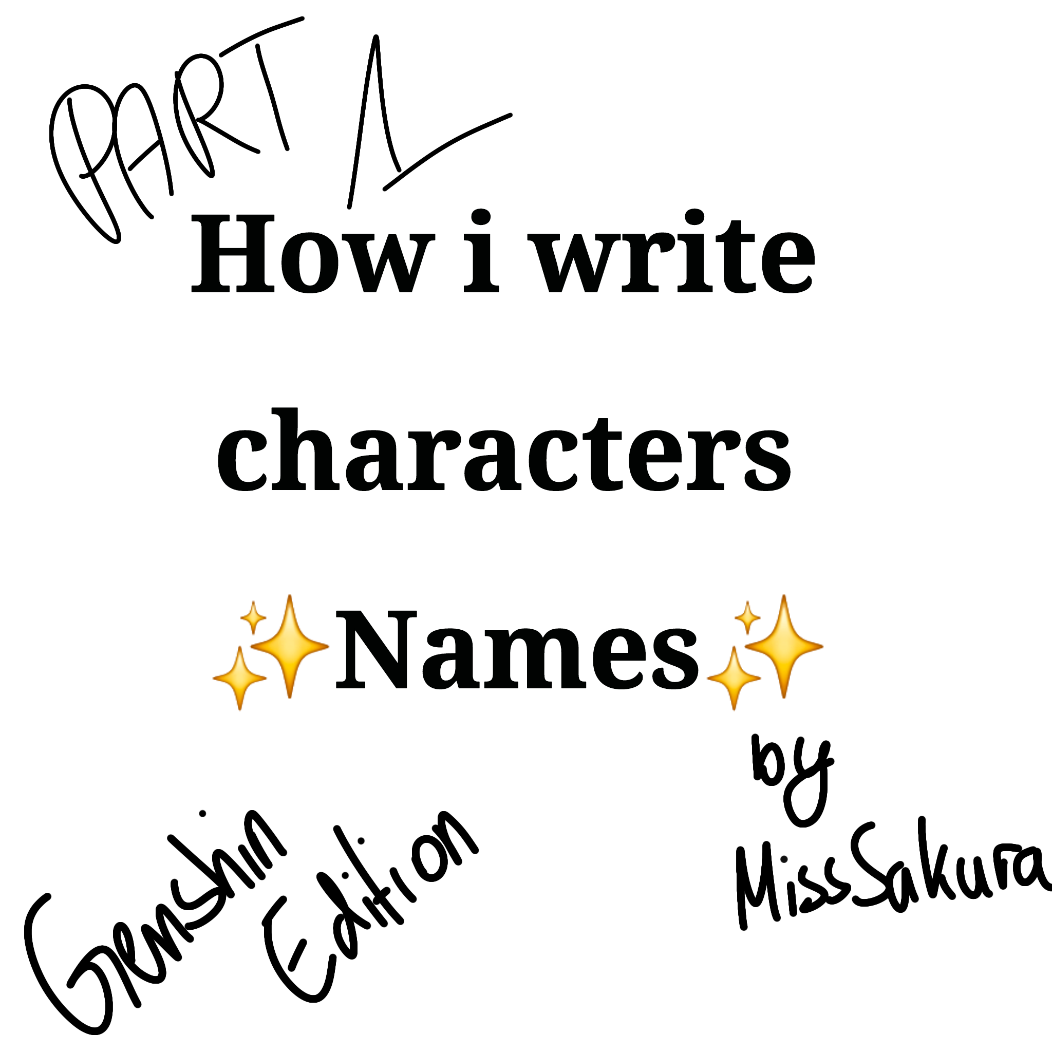 How I write characters names (Genshin Edition) Genshin Impact | HoYoLAB