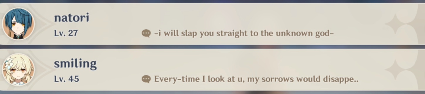 Random people signatures ~ Genshin Impact | HoYoLAB