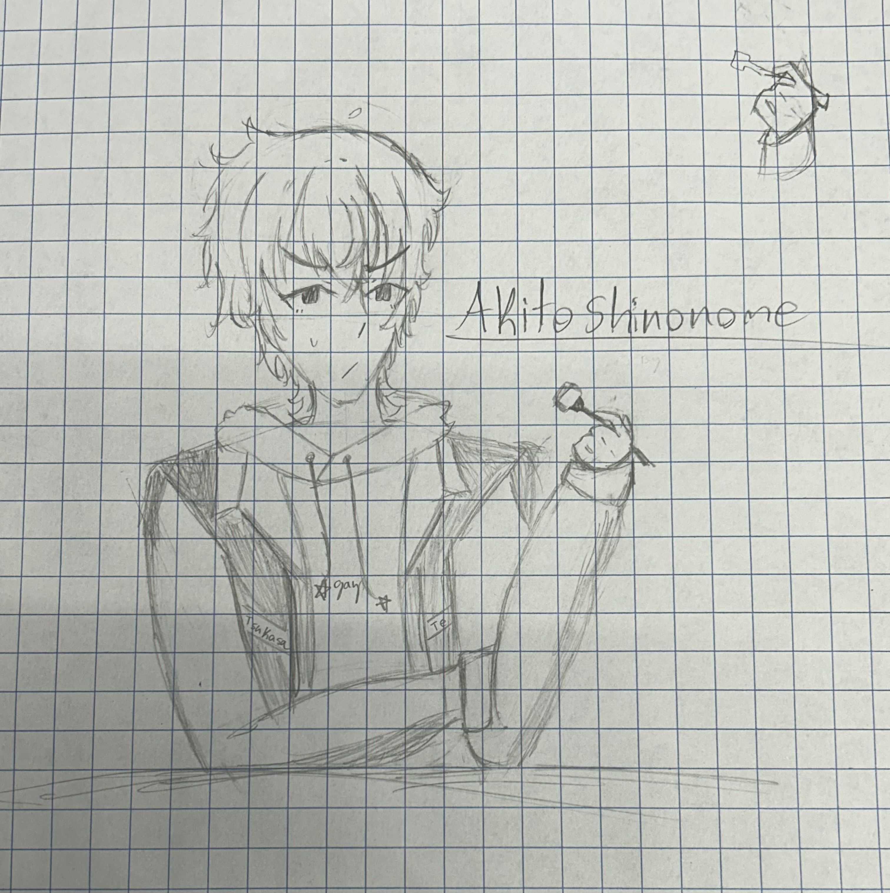 akito drawing (ft my practice that looks better than the actual hand ...