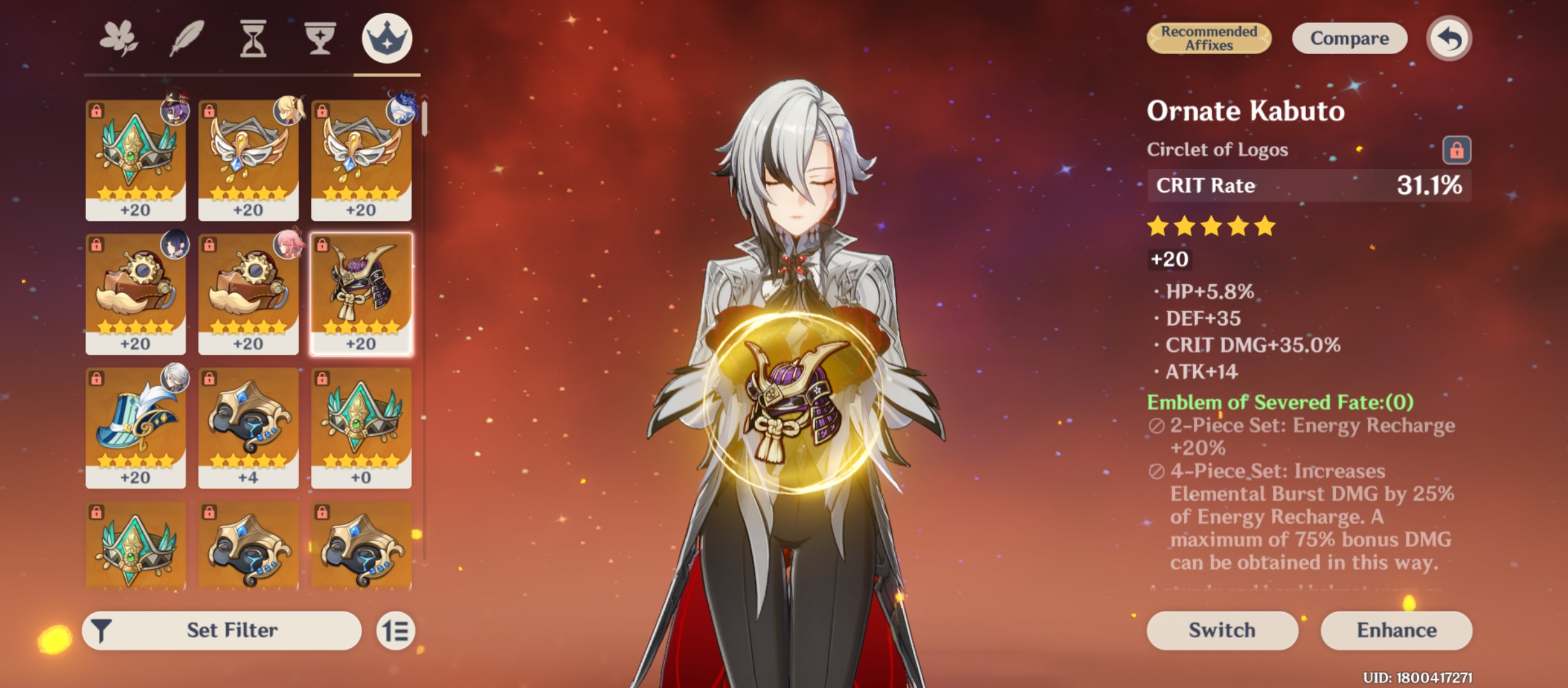 Rate My Artifact🙂 Genshin Impact | HoYoLAB