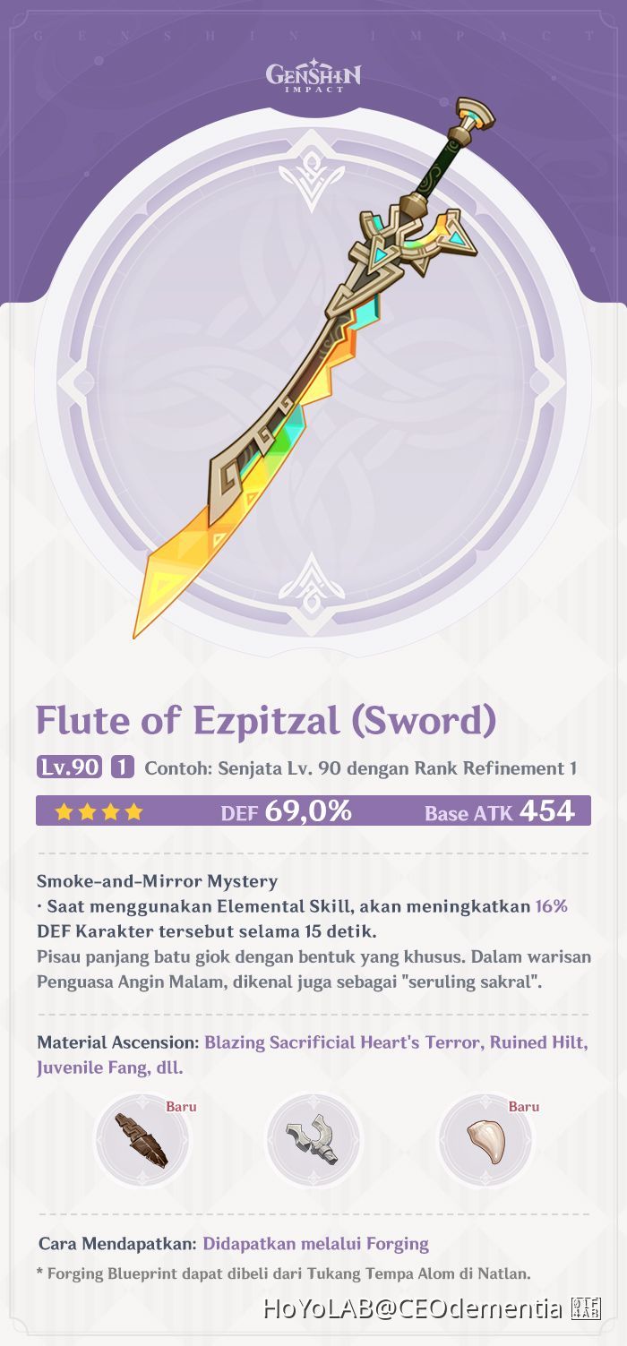 Akhirnya pemain yg gak dapet senjata Albedo yg dulu, ada kesempatan ...