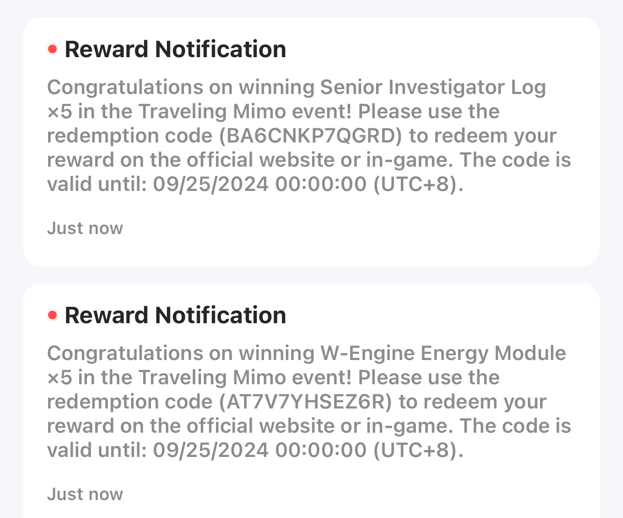 Zenless Zone Zero Codes from Mimo Genshin Impact | HoYoLAB