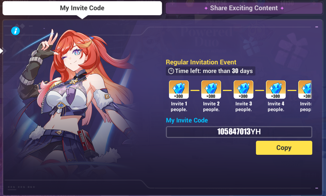 Honkai Impact code for returnees! let's help each other to get that mommy guys :D Honkai Impact ...