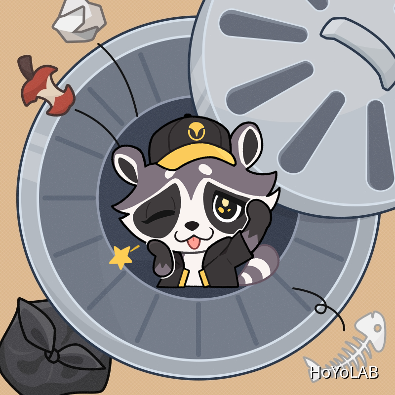 Trashcan raccoon Honkai: Star Rail | HoYoLAB