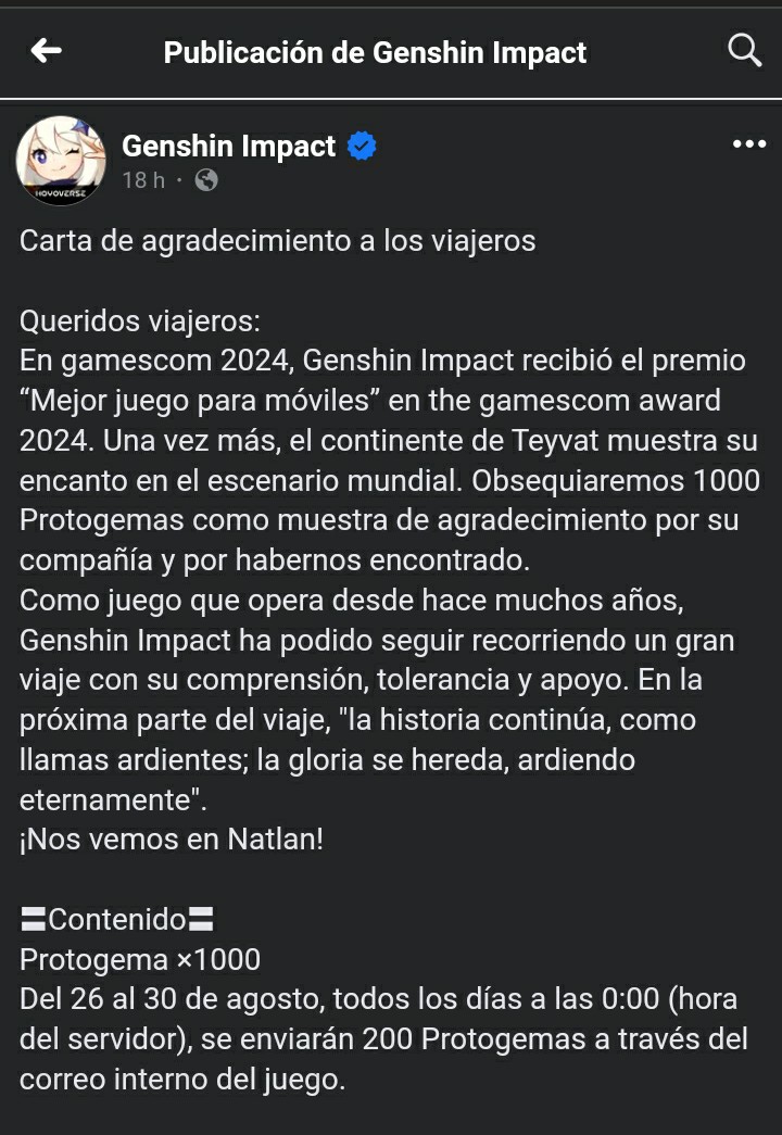 ¡1000 PROTOGEMAS PARA TODOS! 🤯🥳🥳🥳🥳 Genshin Impact | HoYoLAB