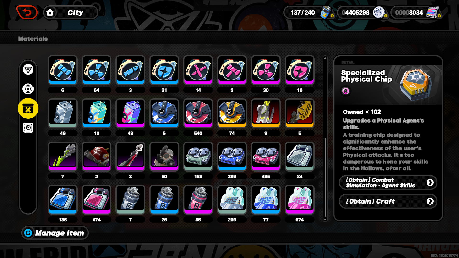 Prefarming Jane Doe Materials Zenless Zone Zero | HoYoLAB