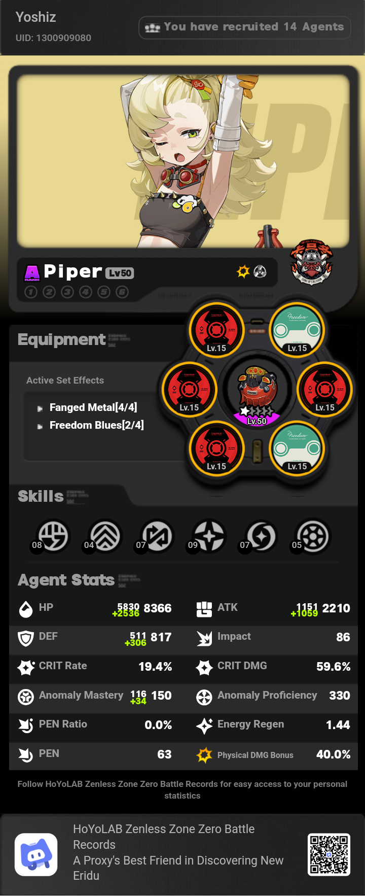 SPIN TO WEEN!!! my piper build 🗡️ 😵 Zenless Zone Zero | HoYoLAB