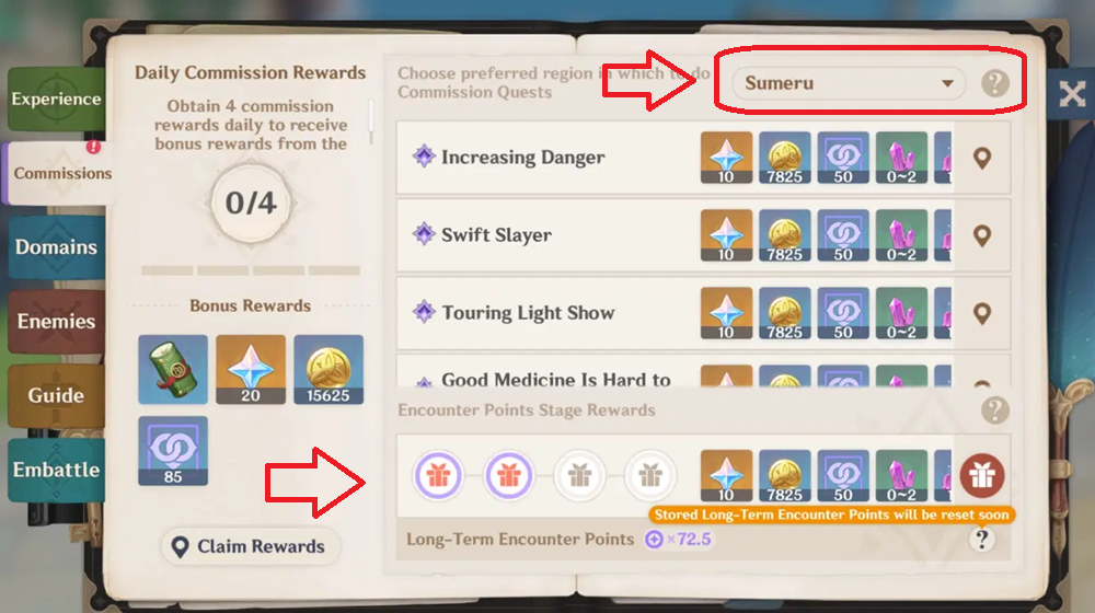 Don't forget to Reset Daily Commissions for Natlan! [EDIT: Looks like I ...
