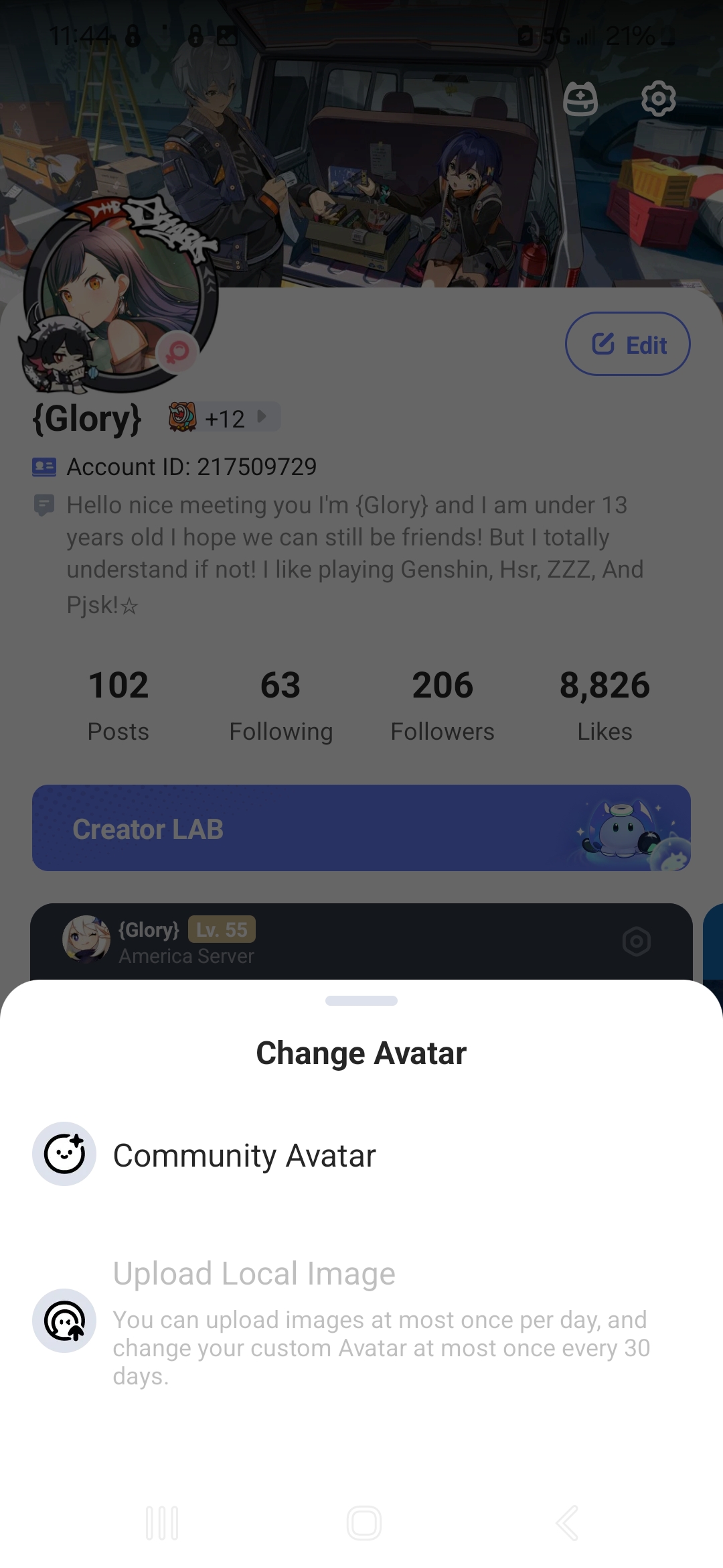 Someone please explain! Why won't it let me change my pfp? It's been ...
