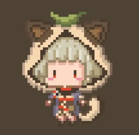 Sayu pixel art for the fan badge Genshin Impact | HoYoLAB