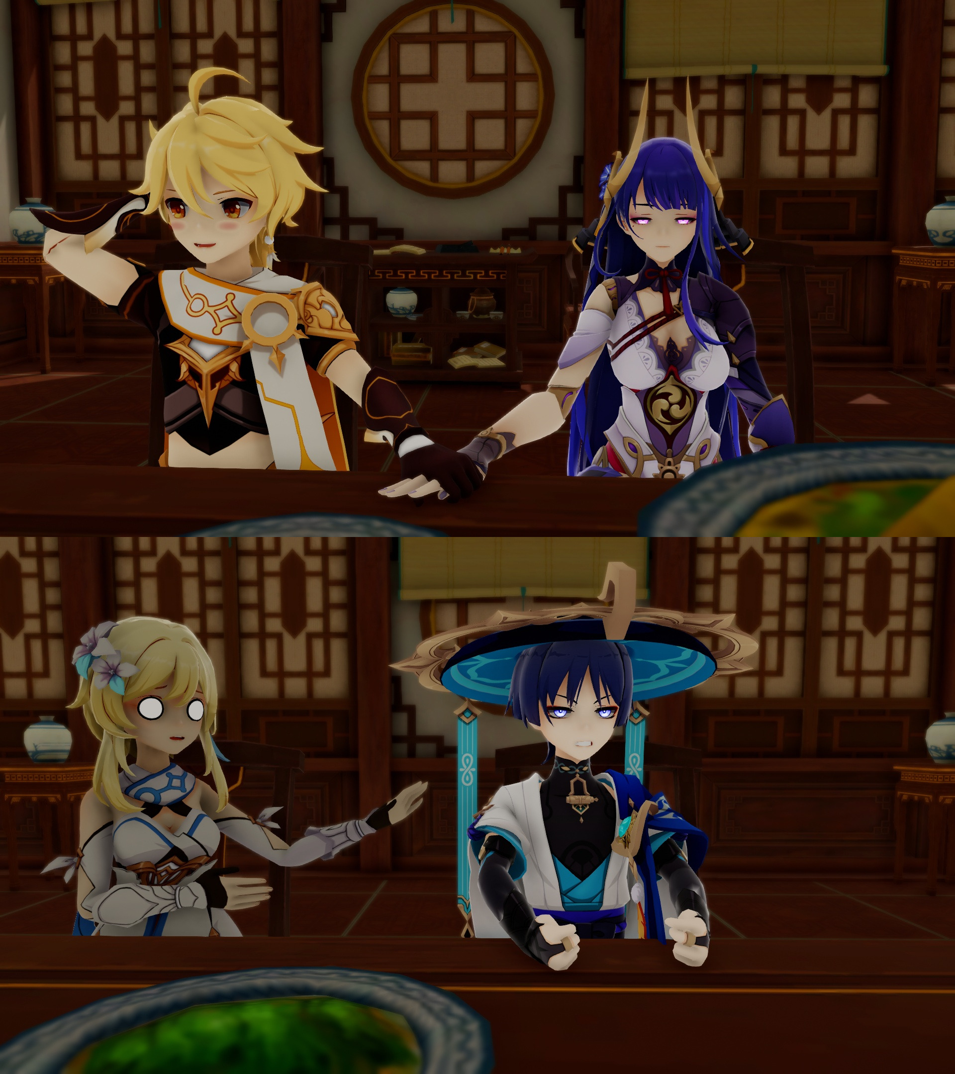 Double date with puppets Genshin Impact | HoYoLAB