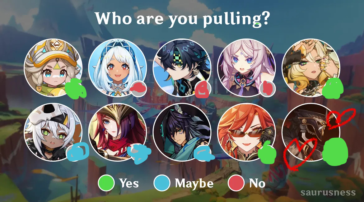 NATLAN CHARACTERS (again) Genshin Impact | HoYoLAB