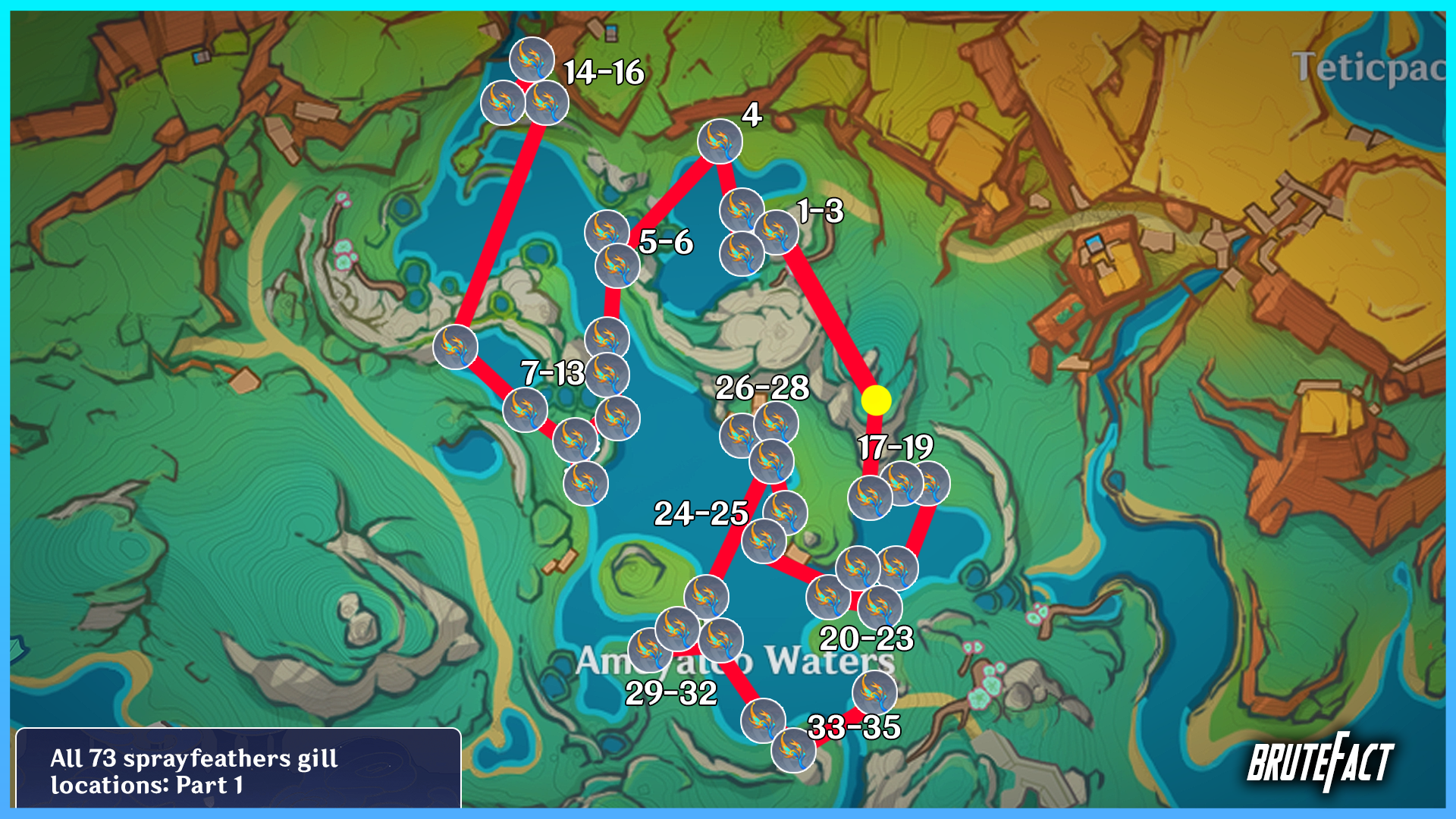 [V5.0] All 73 Sprayfeather Gill Locations | Fast & Efficient Farming ...