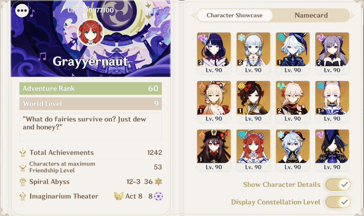 How's your new profile display looking? Genshin Impact | HoYoLAB