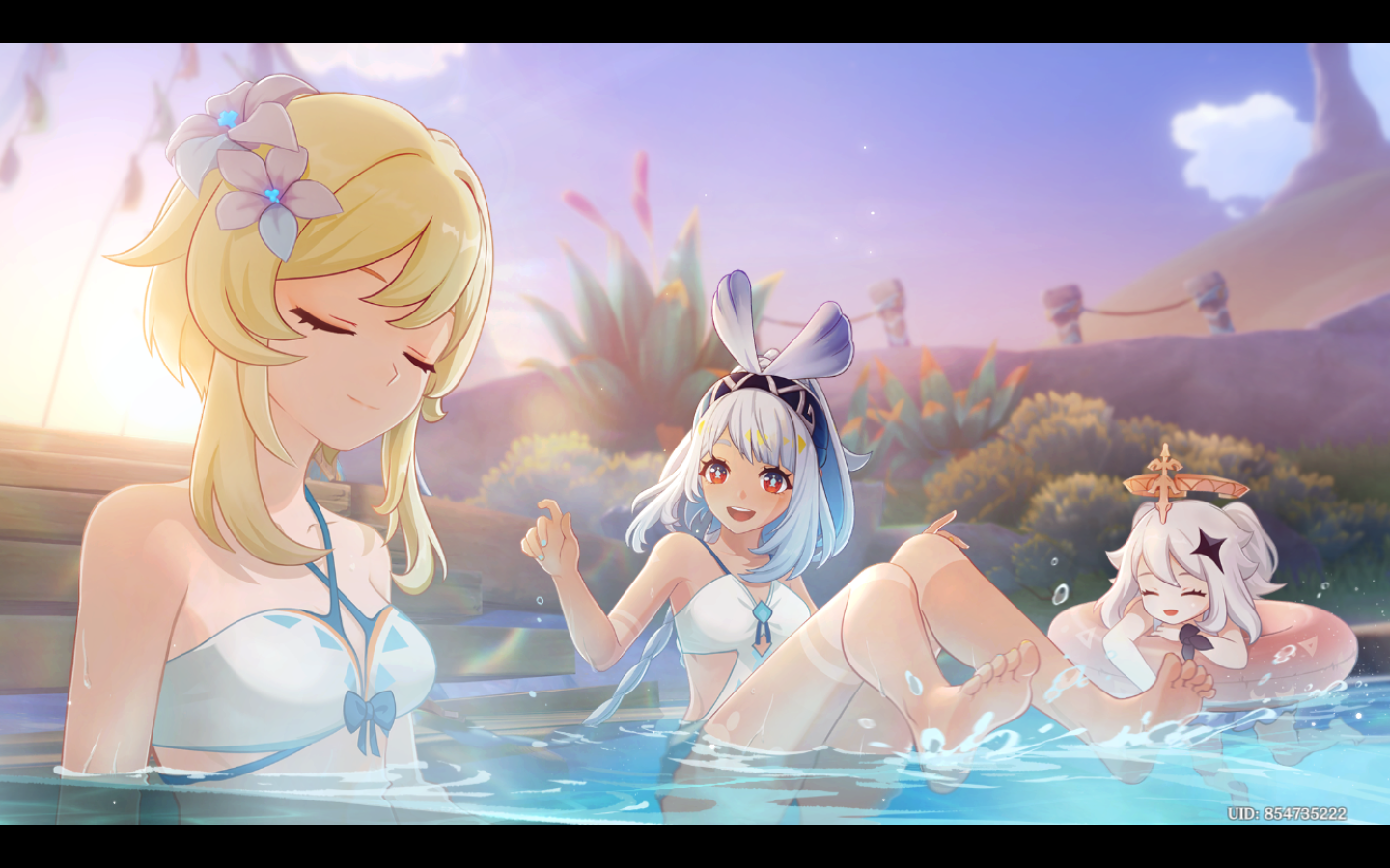 Lumine & Paimon in Swimsuit Genshin Impact | HoYoLAB