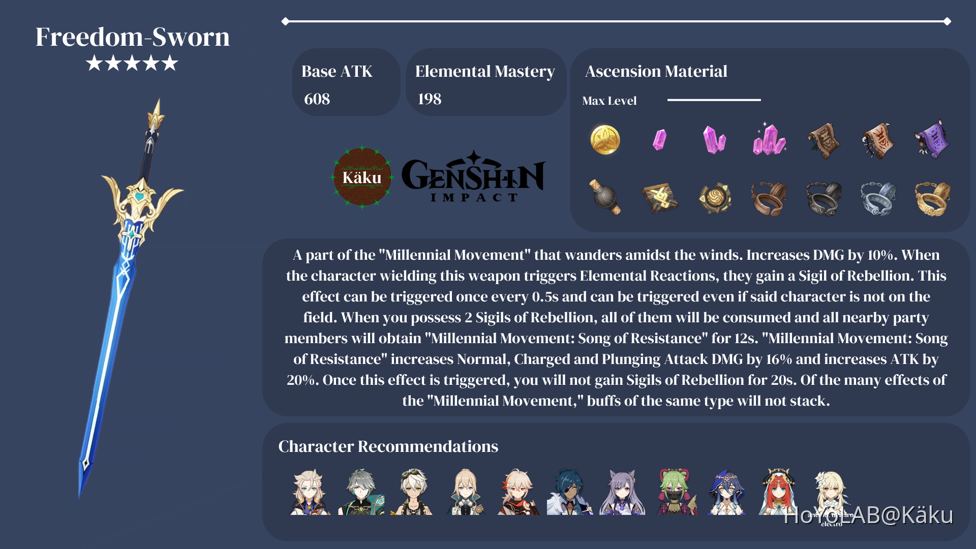 Freedom-Sworn - Weapon Guide Genshin Impact | HoYoLAB