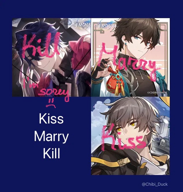 Kiss, marry, kill ⭐️ Honkai: Star Rail | HoYoLAB