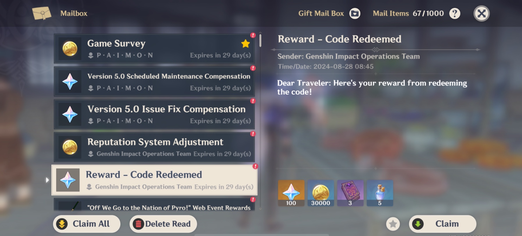 New Code for Natlan Genshin Impact | HoYoLAB