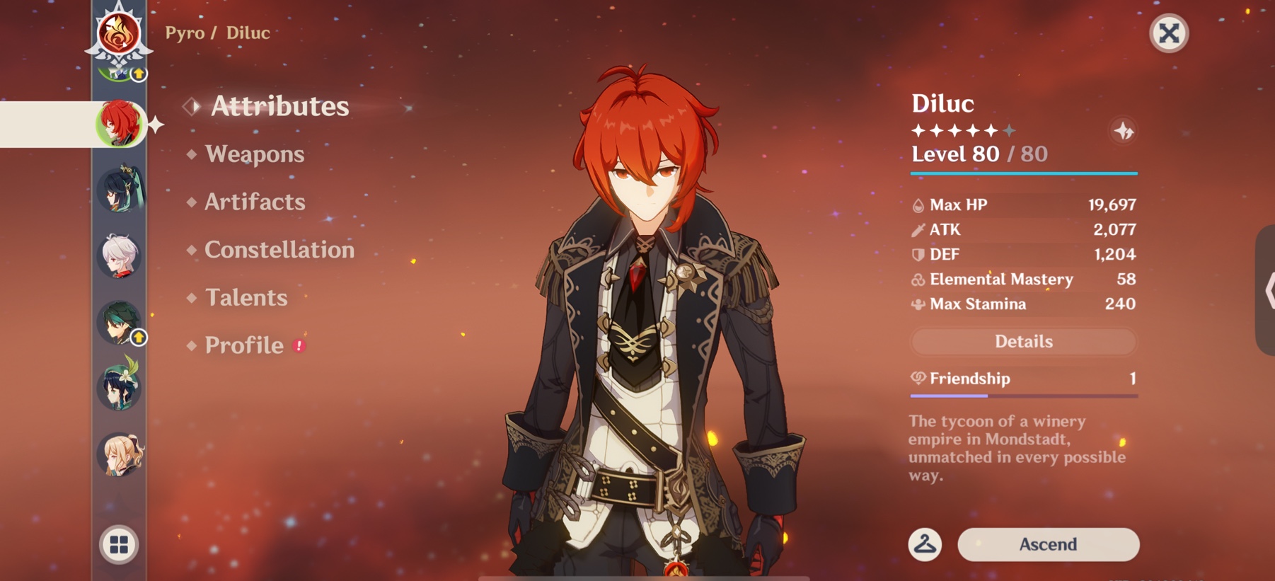 Captain Pyro - Diluc is fire ️‍🔥🔥 Genshin Impact | HoYoLAB