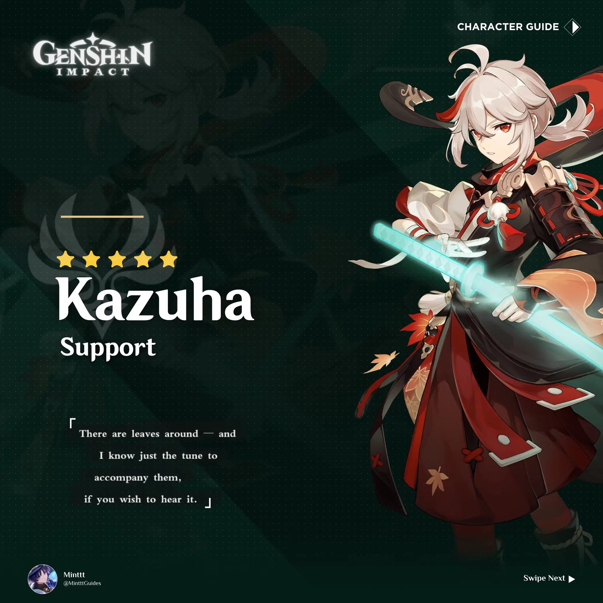 KAEDEHARA KAZUHA - BUILD GUIDE (V5.0) | GENSHIN IMPACT Genshin Impact | HoYoLAB