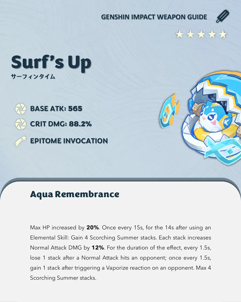 Surf's Up | Genshin Impact Weapon Guide Genshin Impact | HoYoLAB