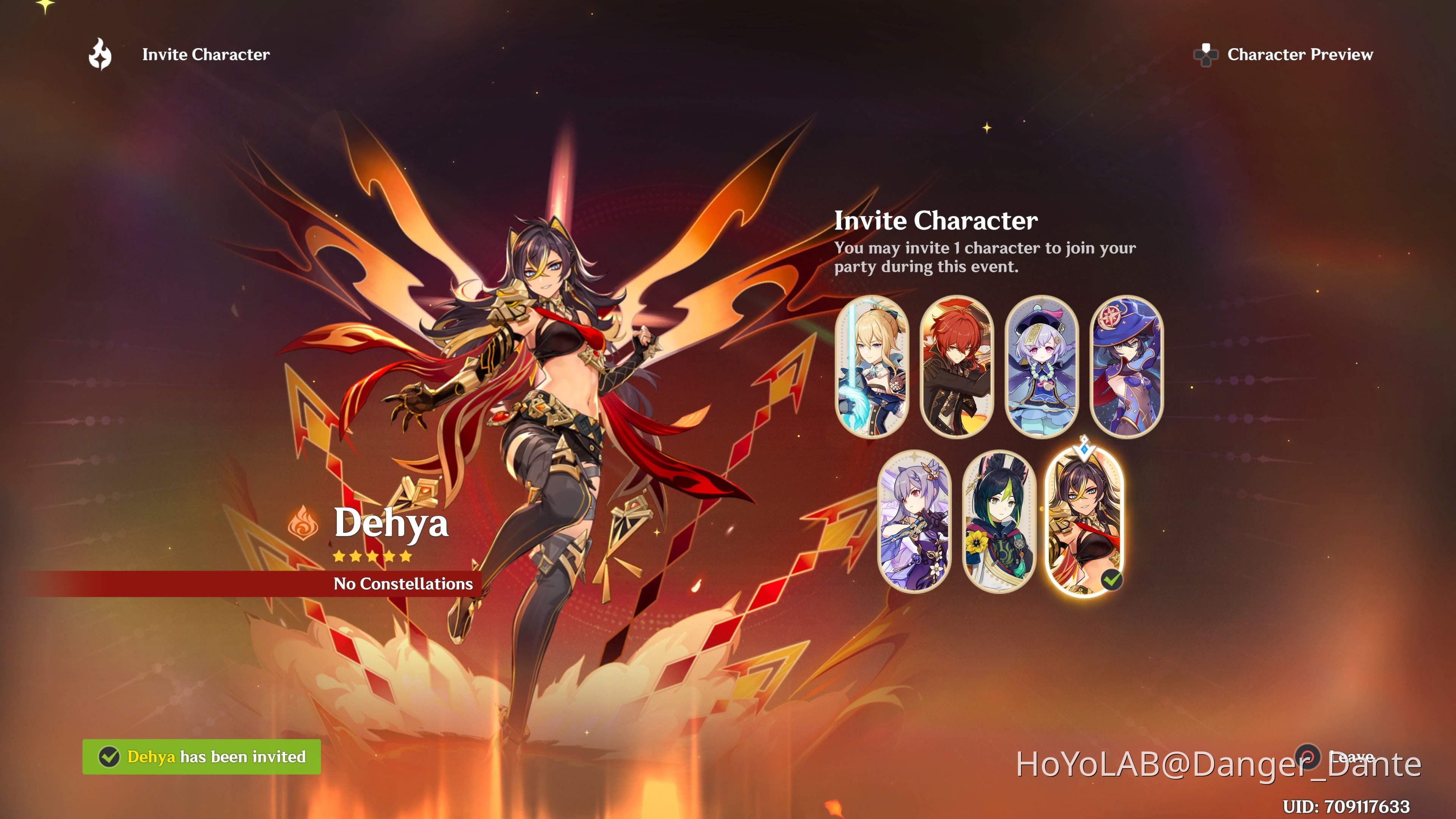 Finally C1 Dehya! She never left my abyss team since her release ...
