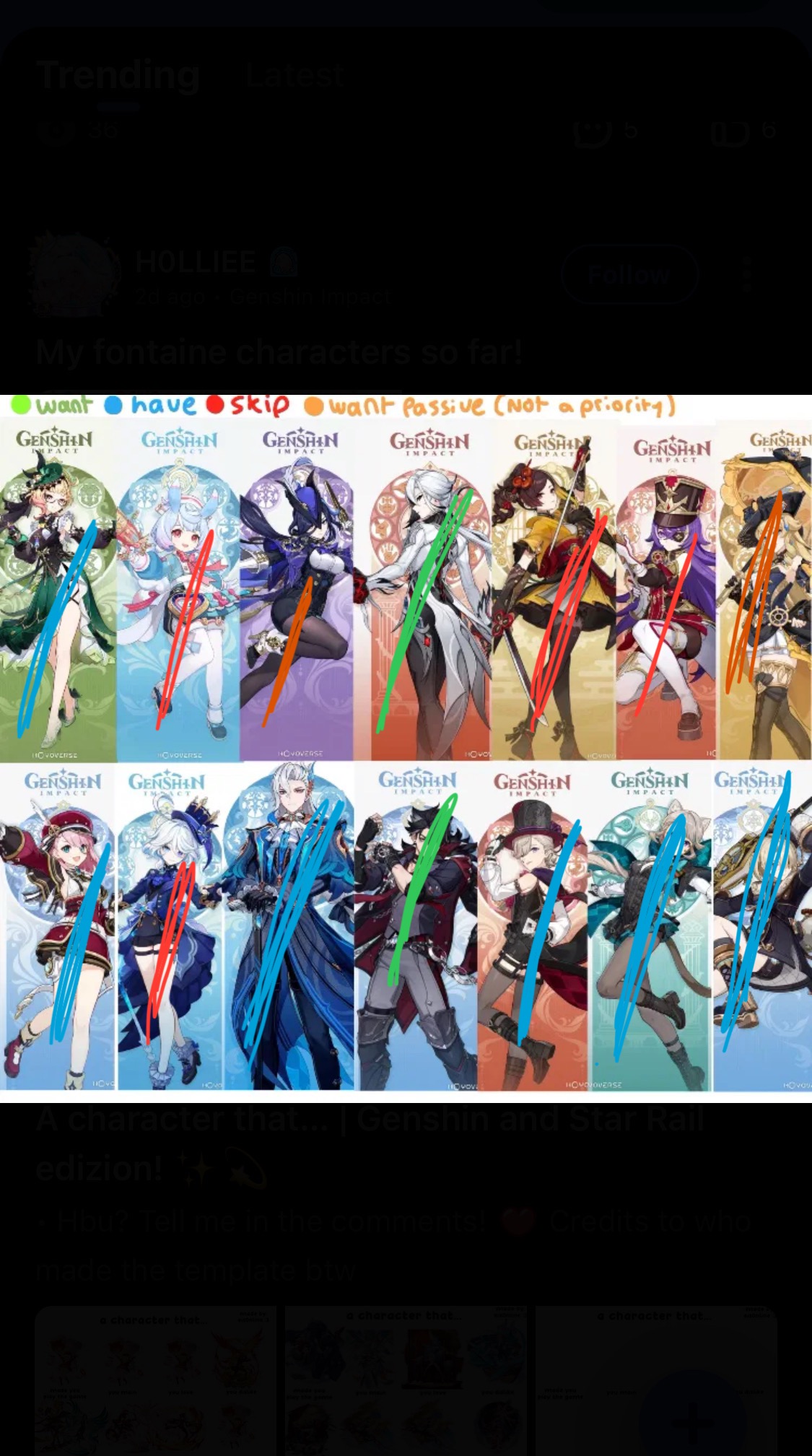 My Fontaine characters so far! Genshin Impact | HoYoLAB