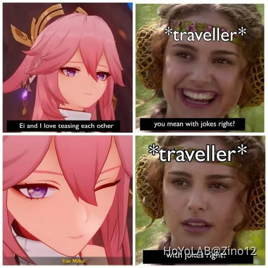 Yae Miko Meme Genshin Impact | HoYoLAB