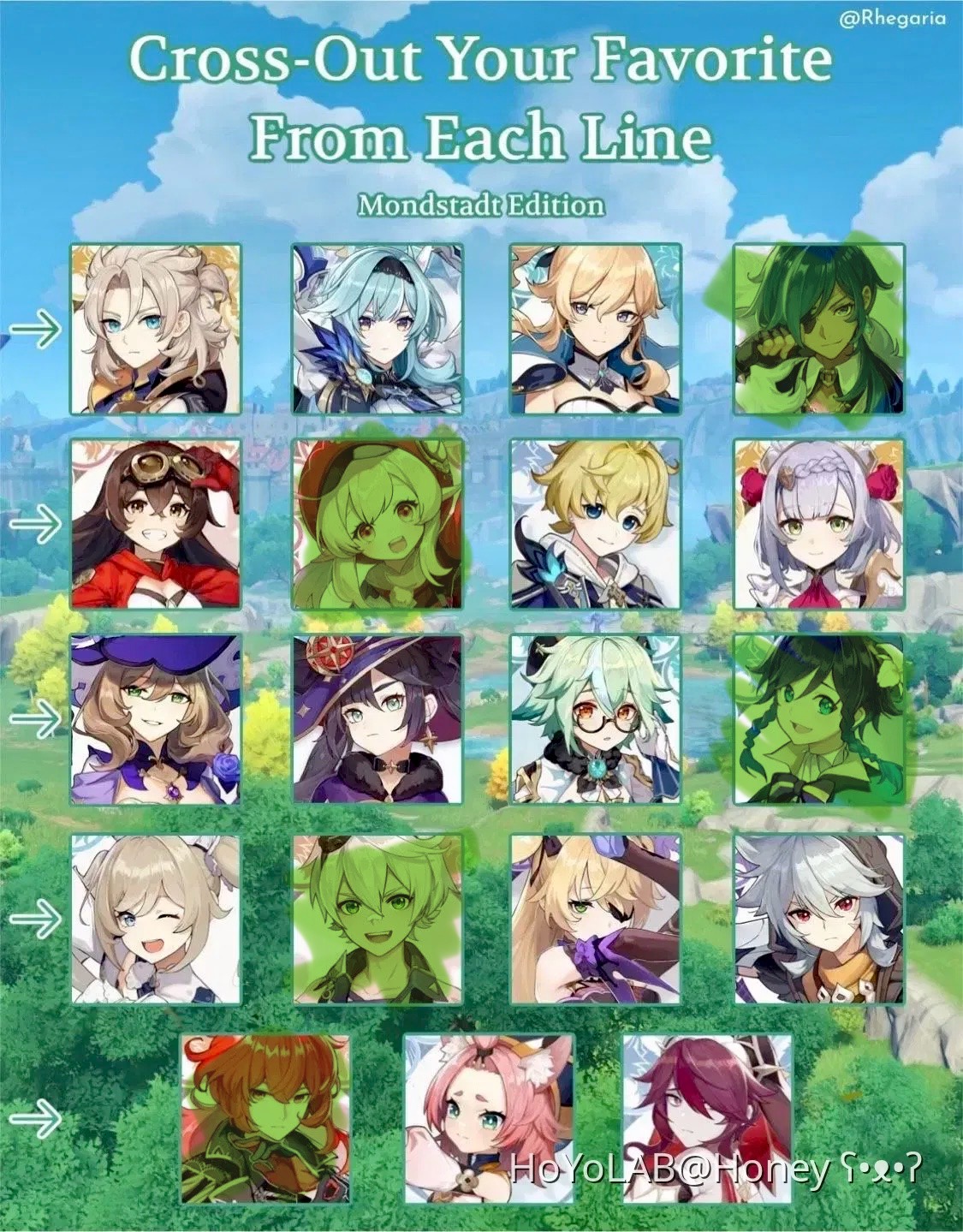 Pick up your favorite character from each line Genshin Impact | HoYoLAB