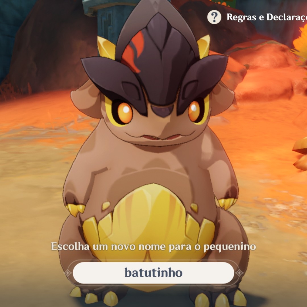 como vocês colocaram o nome do baby dino de vocês?? Genshin Impact ...