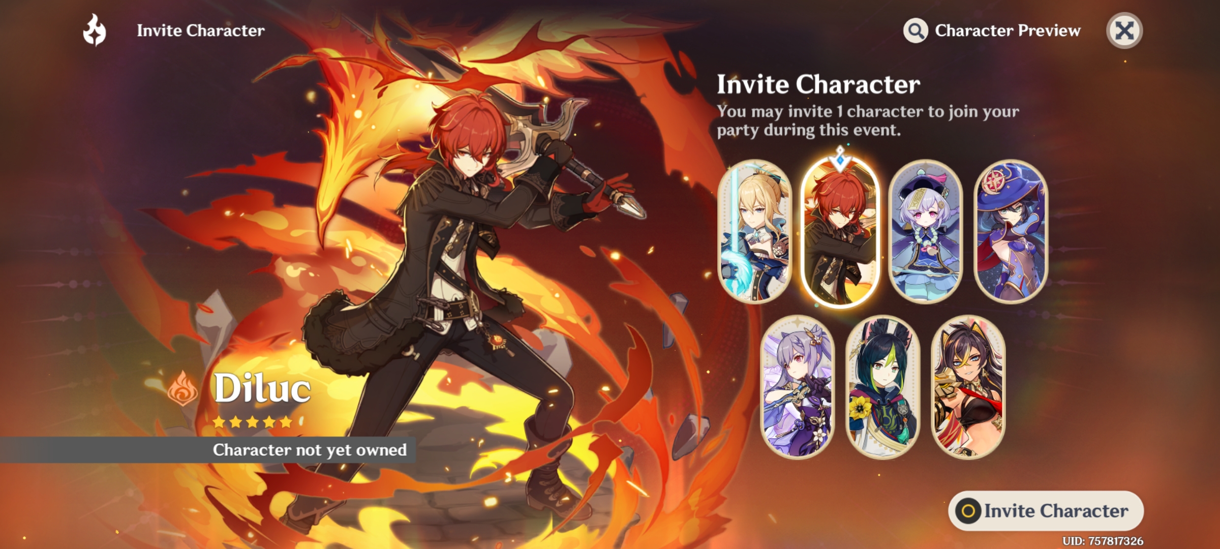 after almost two years of being a diluc fan, i finally got him Genshin ...