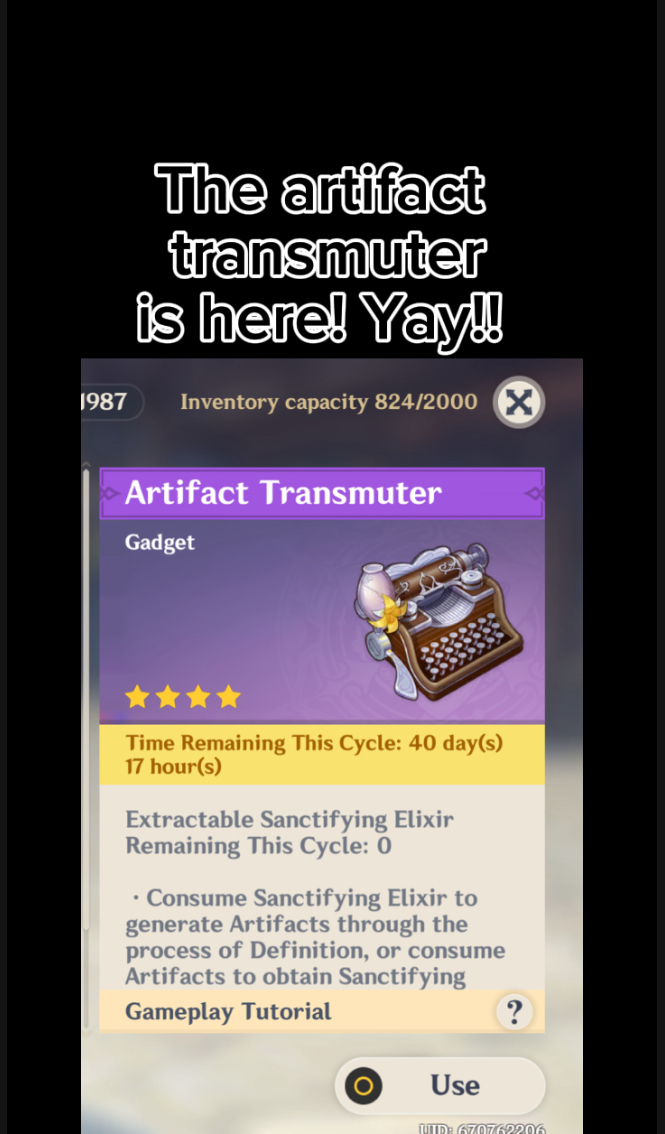 Seriously Genshin?! (artifact transmuter) Genshin Impact | HoYoLAB