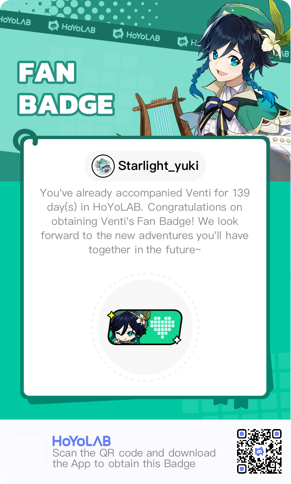Venti badge Genshin Impact | HoYoLAB