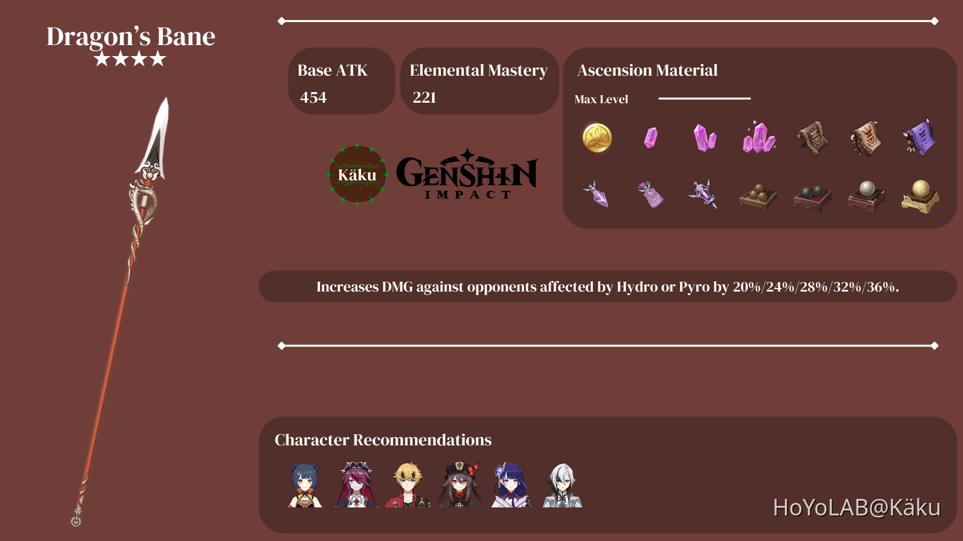 Dragon's Bane - Weapon Guide Genshin Impact | HoYoLAB