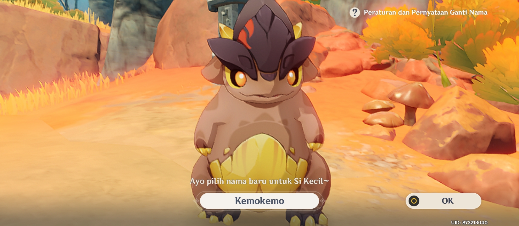 THE FIRST THING I REMEMBER WHEN I PUT THIS CUTIE NAME ...