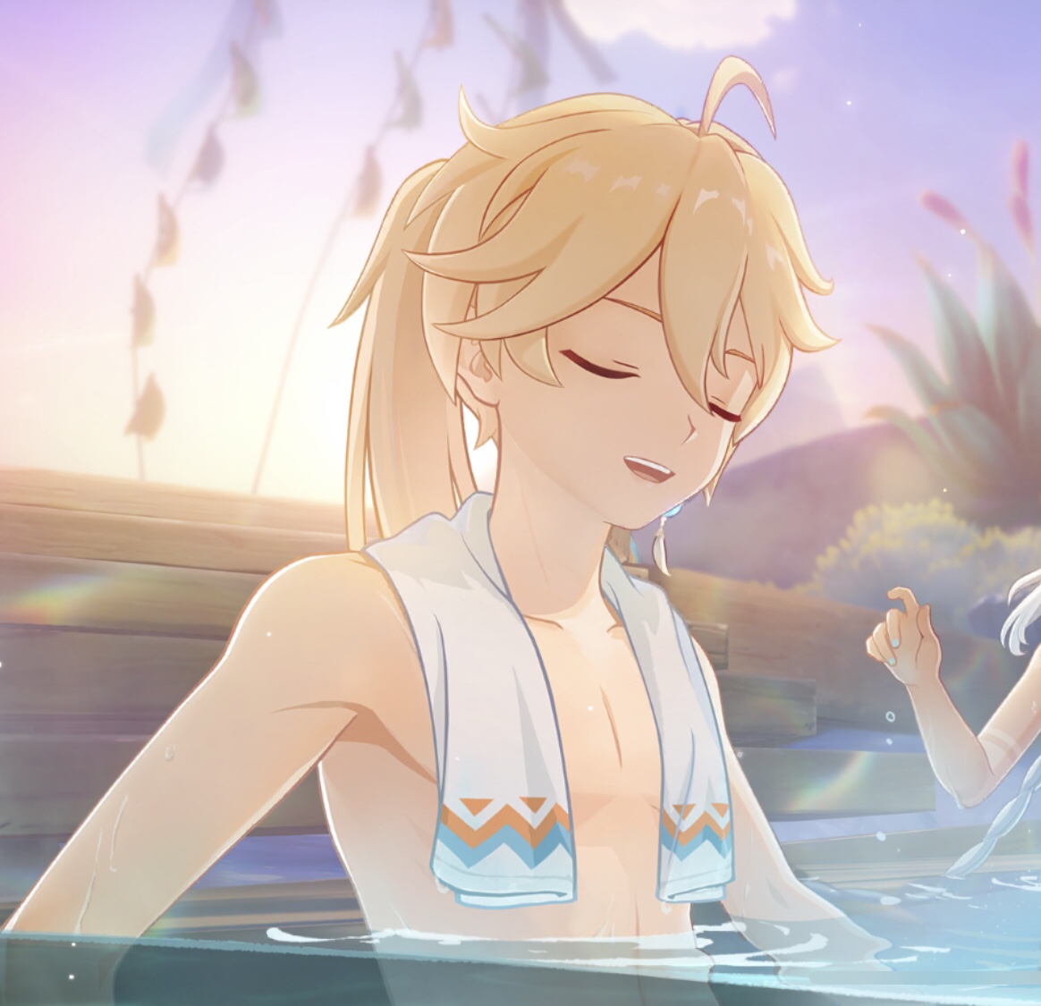 AETHER IN THE HOT SPRINGS!! Genshin Impact | HoYoLAB