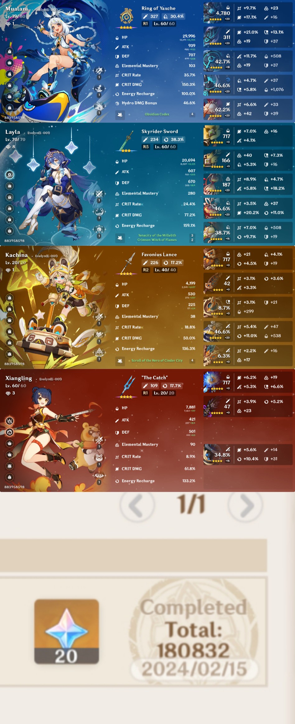 Just hit my new highest with C0 (F2p) Mualani with these trash builds ...