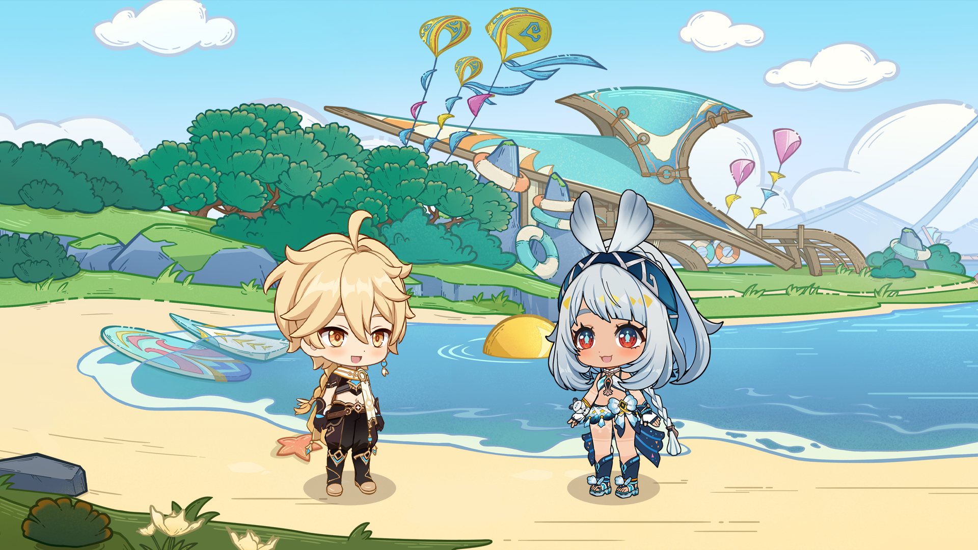 Mulani and Traveler Genshin Impact | HoYoLAB