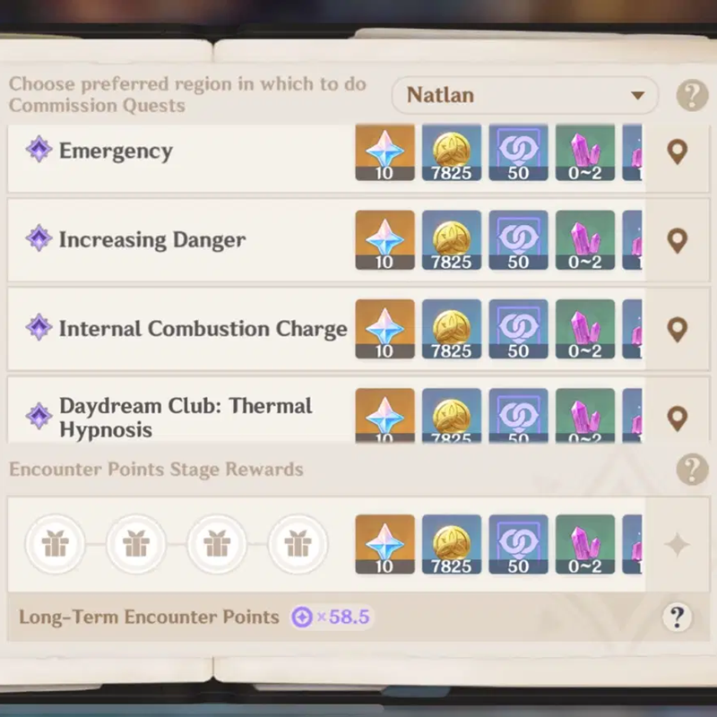 [Version 5.0] How to Set "Daily Commissions" to Natlan region Genshin ...