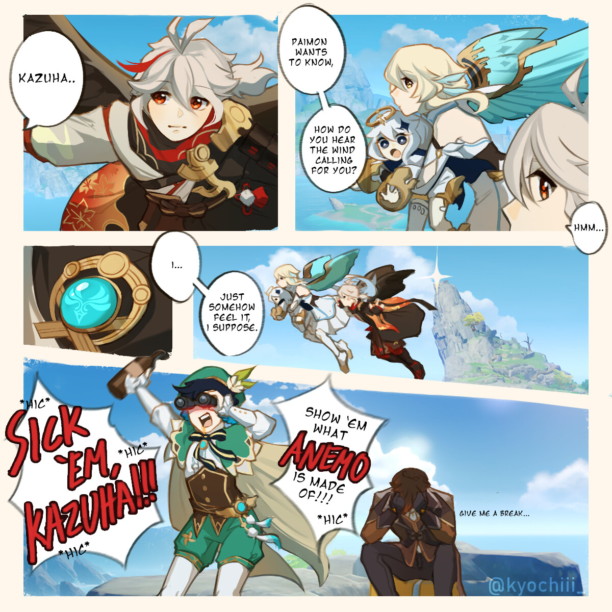 stole some comics for the banner Genshin Impact | HoYoLAB