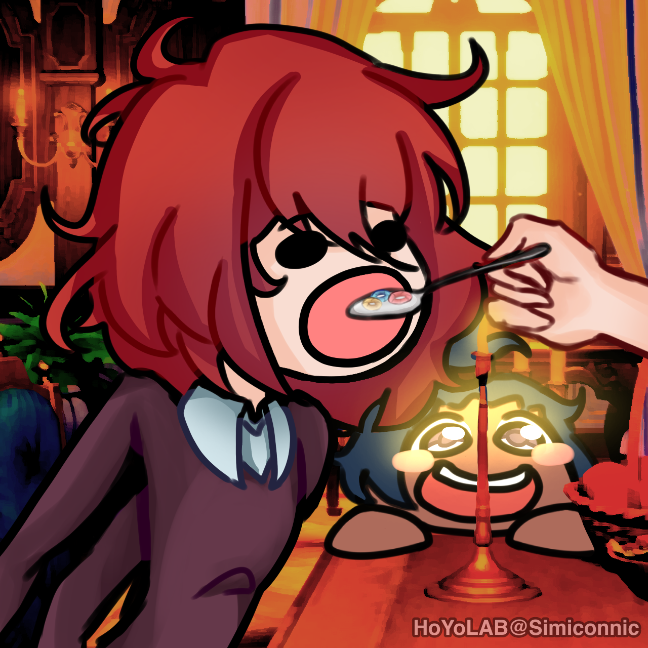Lil Diluc eating cerial + Kaeya Genshin Impact | HoYoLAB