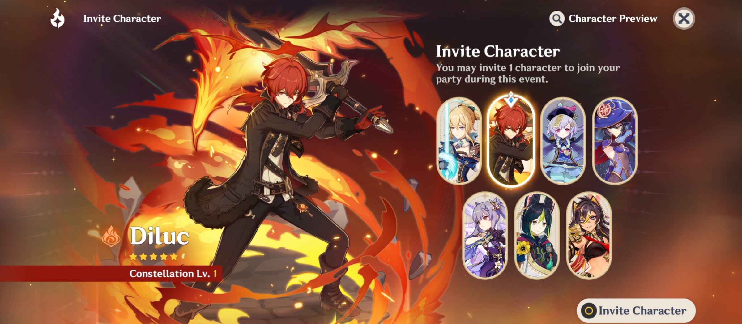 Invite character event! Genshin Impact | HoYoLAB