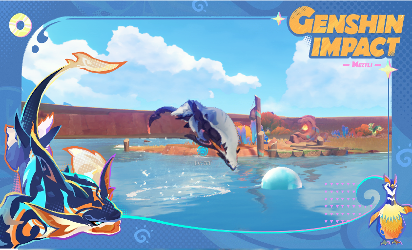 Koholasaurus Performs Fontainian Dolphin Dive! Genshin Impact | HoYoLAB