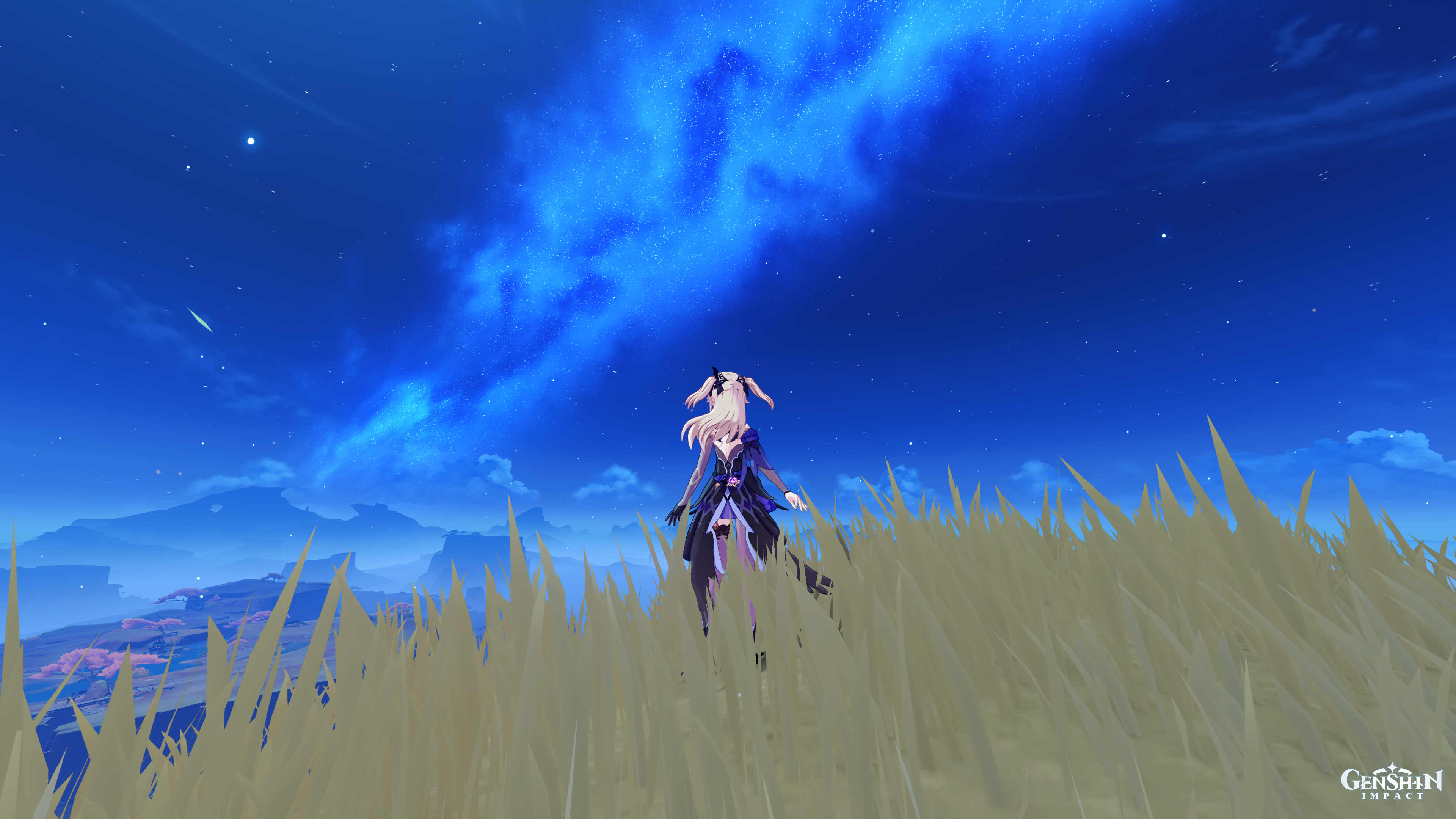 Lovely night sky of Natlan with Fishl Genshin Impact | HoYoLAB