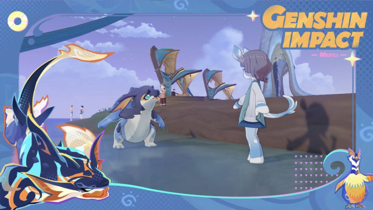 Koholasaurus and Melusine! Genshin Impact | HoYoLAB