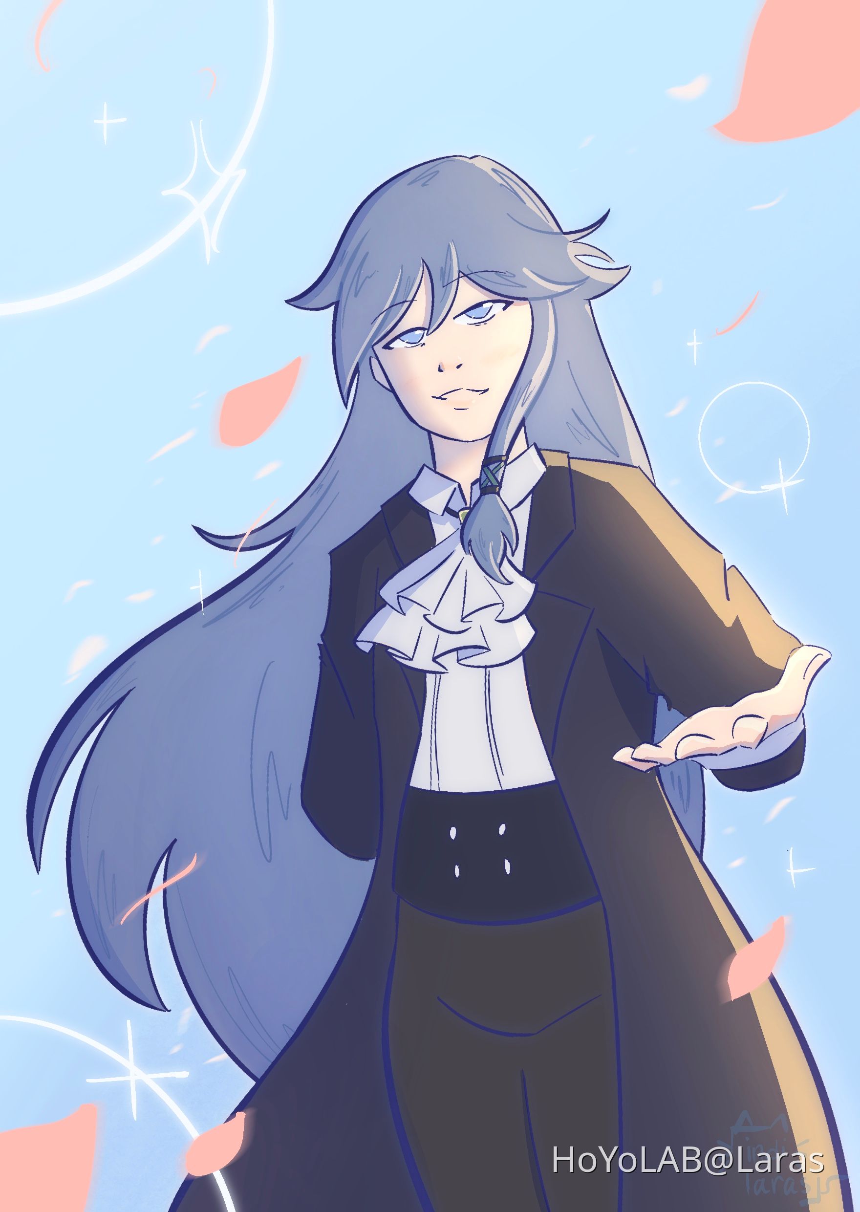 12 | 100 days of drawing Fu Hua Honkai Impact 3rd | HoYoLAB