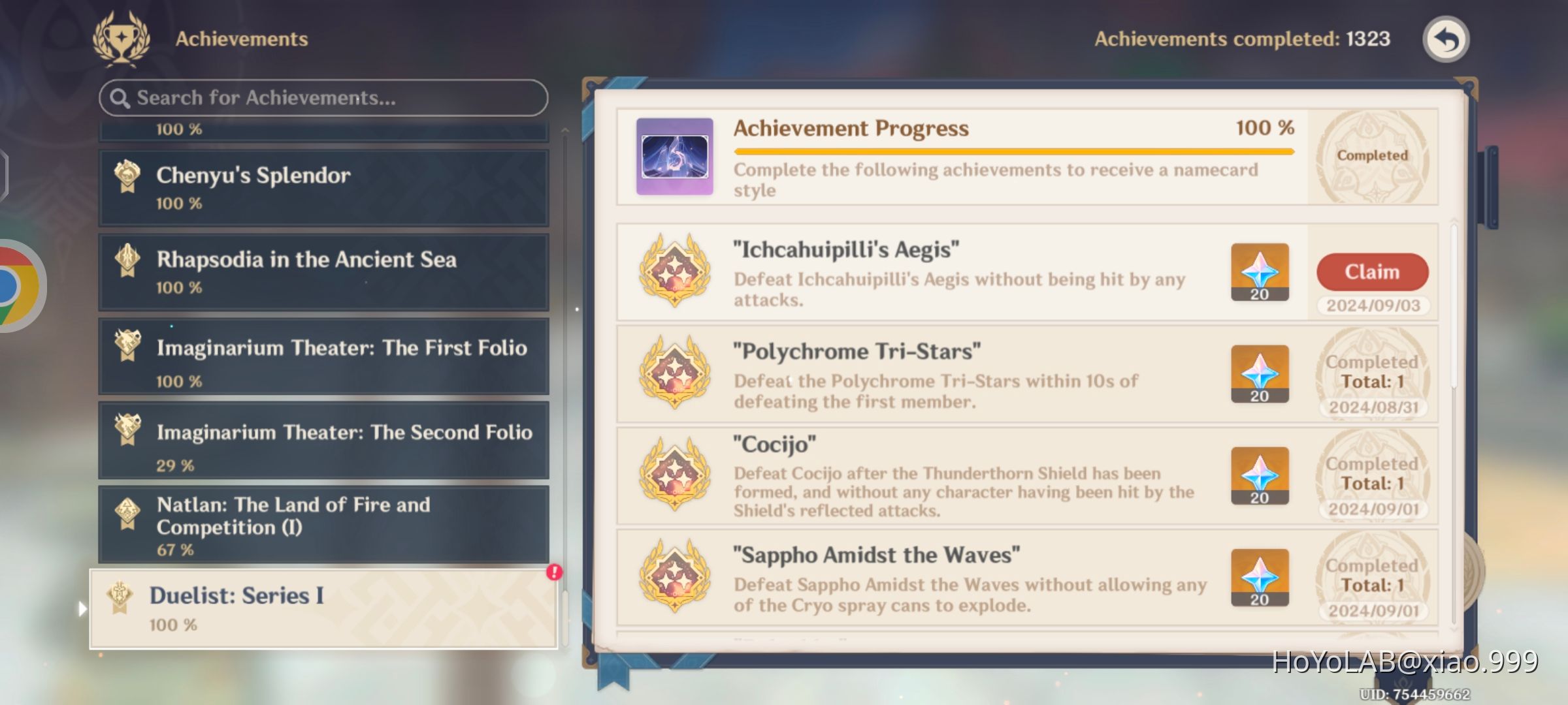 just finished the dualist series Genshin Impact | HoYoLAB